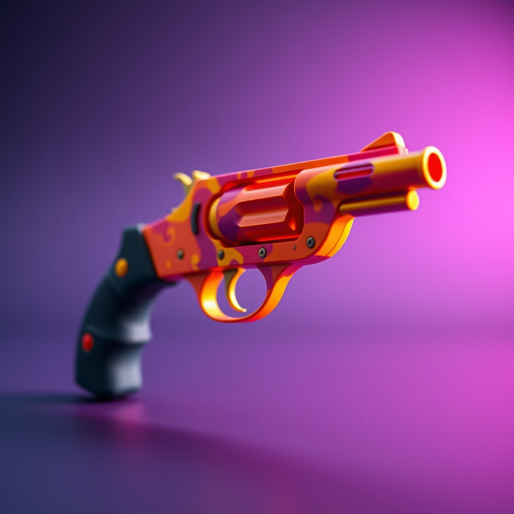 🎭 Trigun Revolver・Archivo 3D para Impresión 3D・Cults