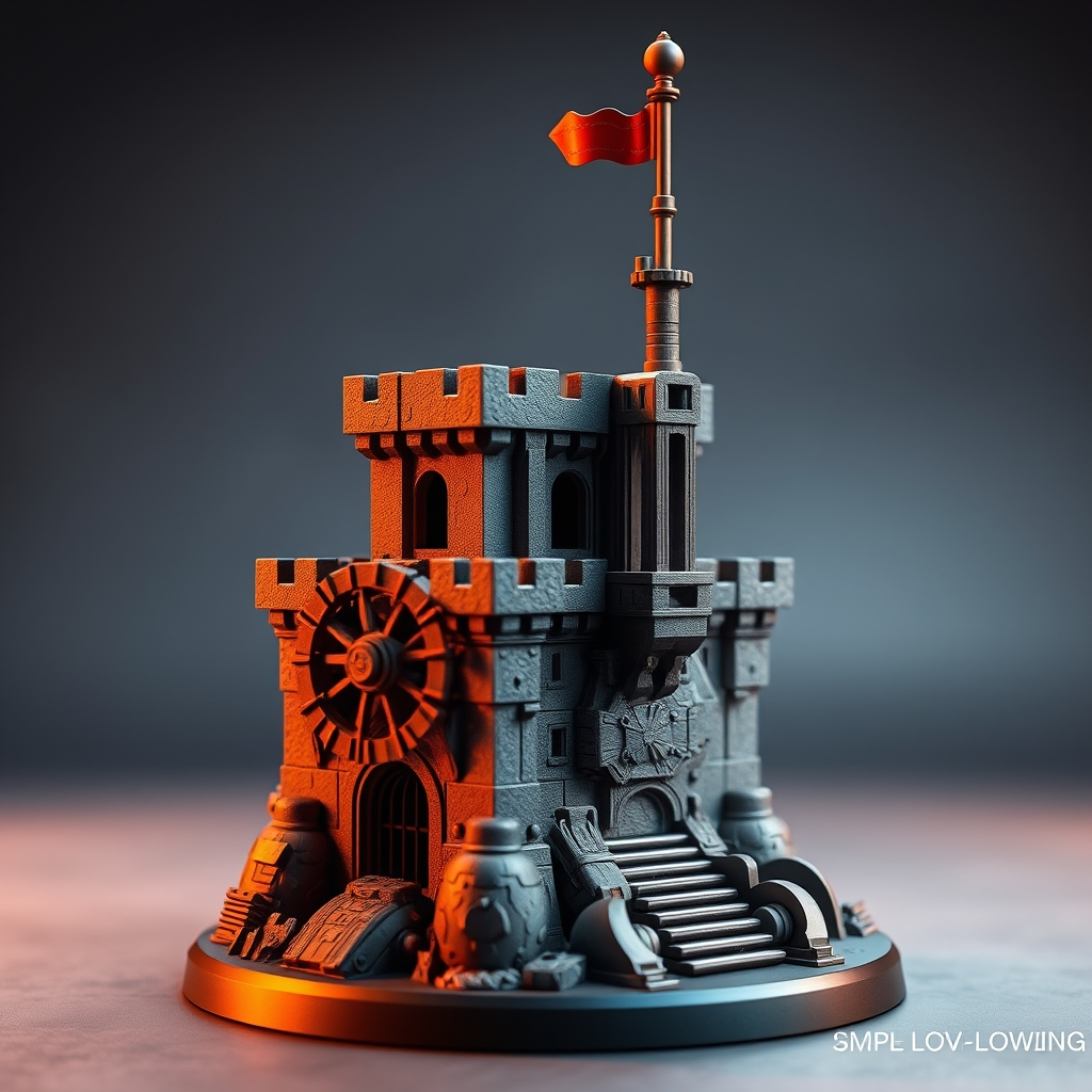 🏰 Castle Siege Engine・ 3D File for 3D printing・Cults