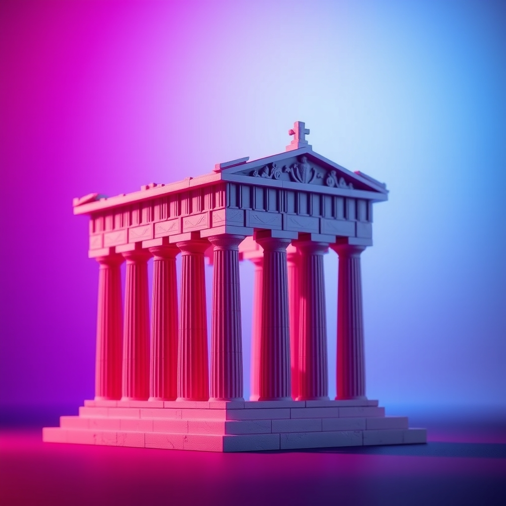 🖨️ Parthenon Replica・ 3D File for 3D printing・Cults