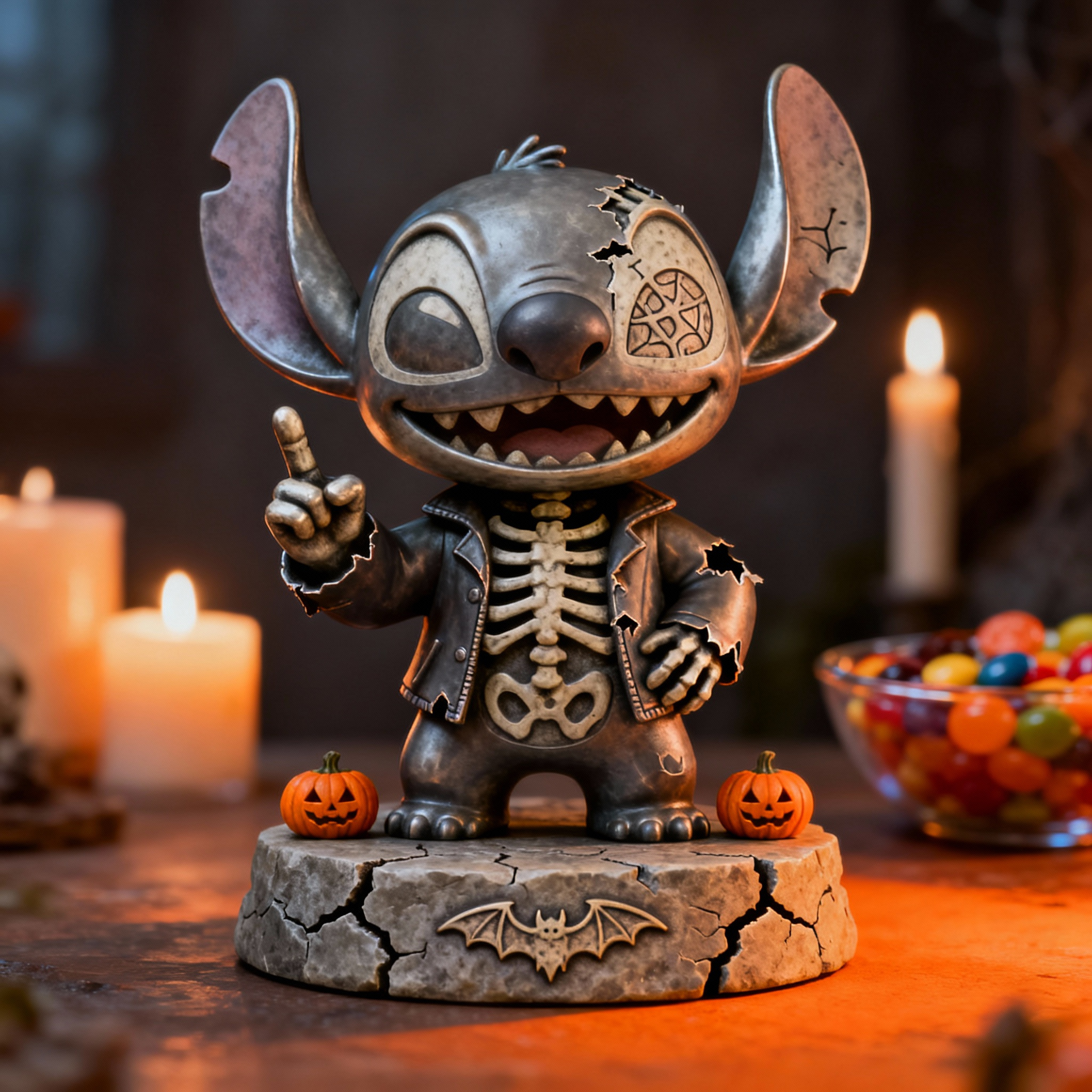 🎃 Halloween Stitch 3D Print STL - Spooky Zombie Figurine Model・ 3D File ...