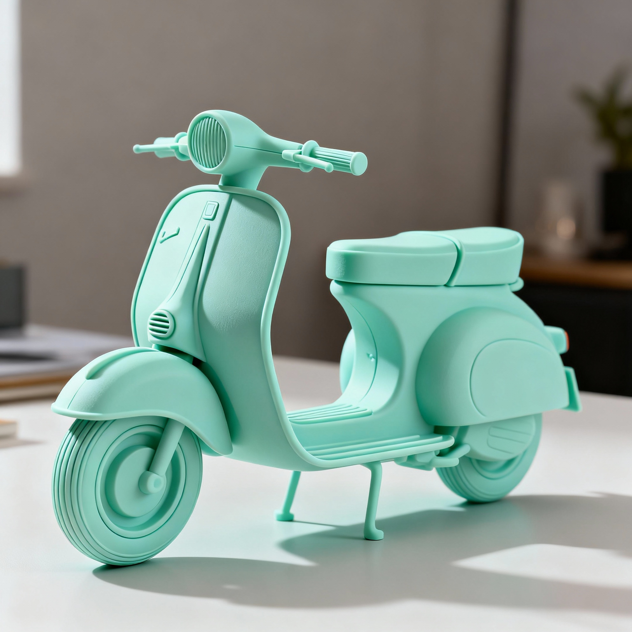🛴 Lindo Scooter Retro Modelo de Impresión 3D - Estilo Vespa STL・Archivo ...