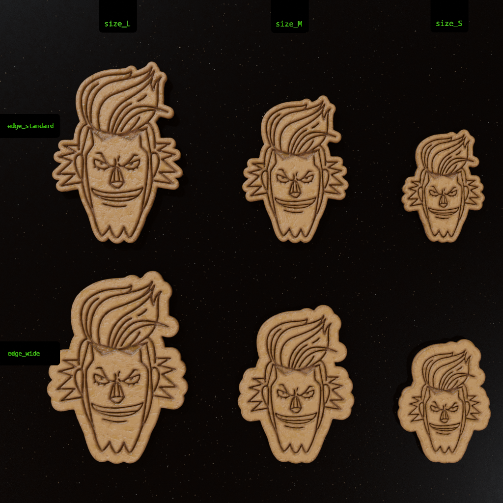 🍪 Franky Cookie Cutter STL - One Piece 3D Print Baking Mold・ 3D File ...