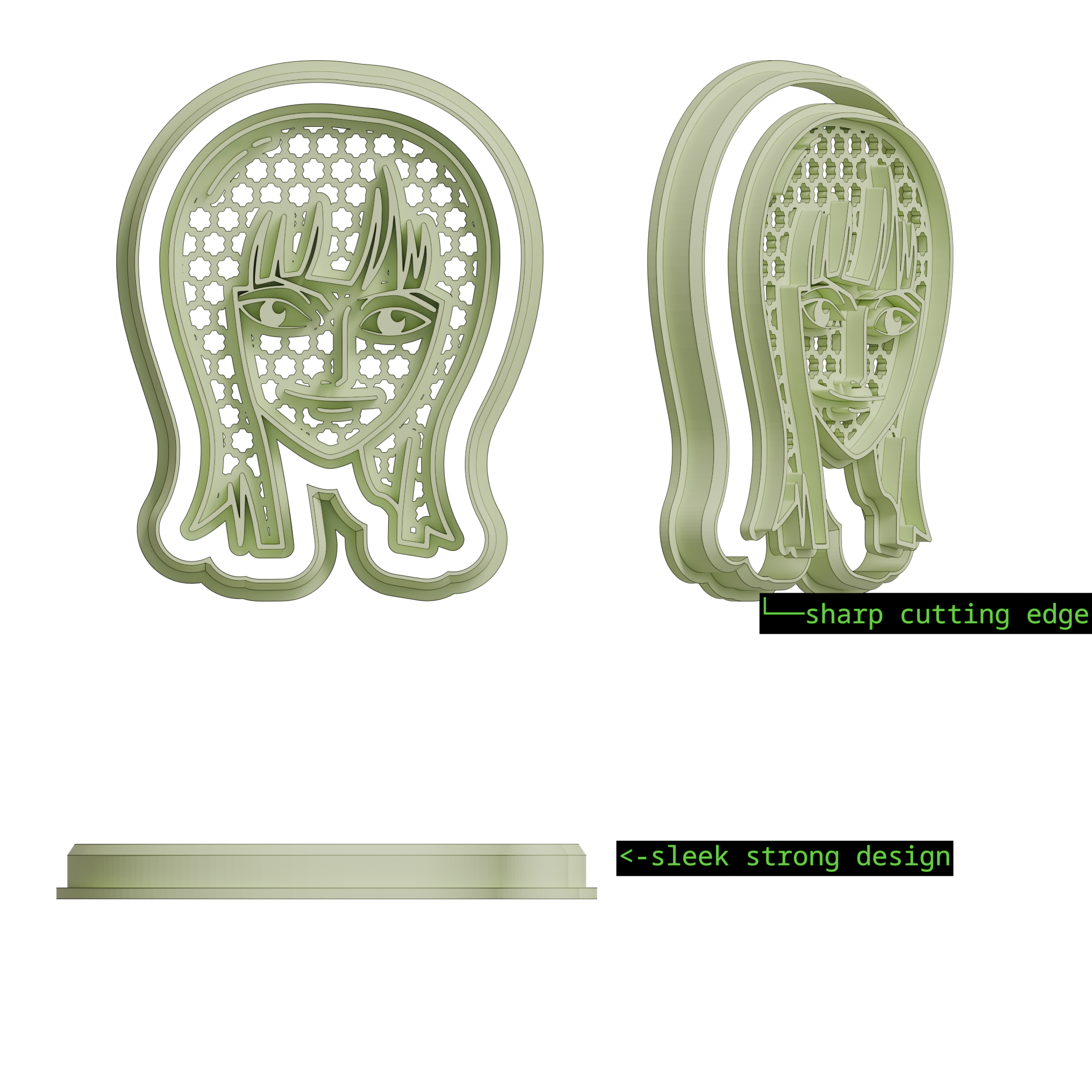 🍪 Nico Robin One Piece Cookie Cutter - 3D Print STL for Anime Fans・ 3D ...