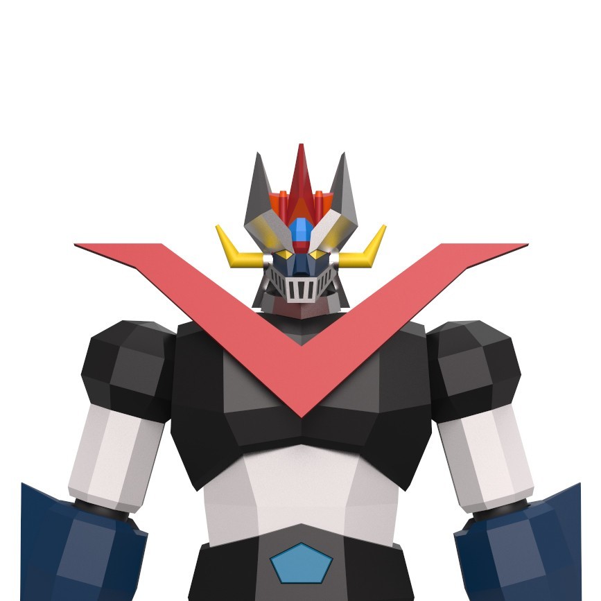 STL file Low Poly Great Mazinger 🤖 ・3D printable model to download・Cults