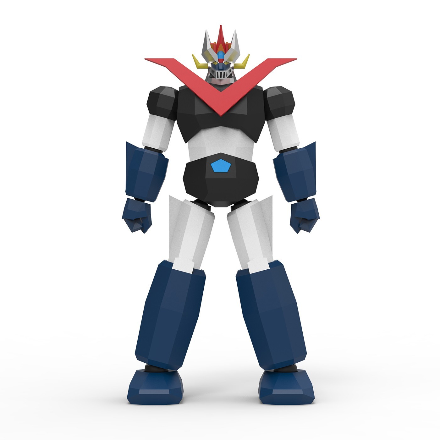 STL file Low Poly Great Mazinger 🤖 ・3D printable model to download・Cults