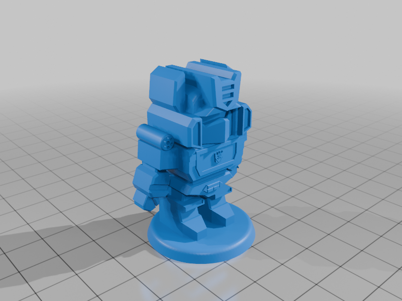 🎲 Soundwave Chibi con Base・Archivo STL Gratis para Impresión 3D・Cults