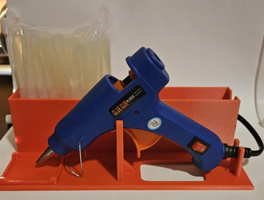 🥵 Hot Glue Gun Stand・Free 3D File for ・Cults