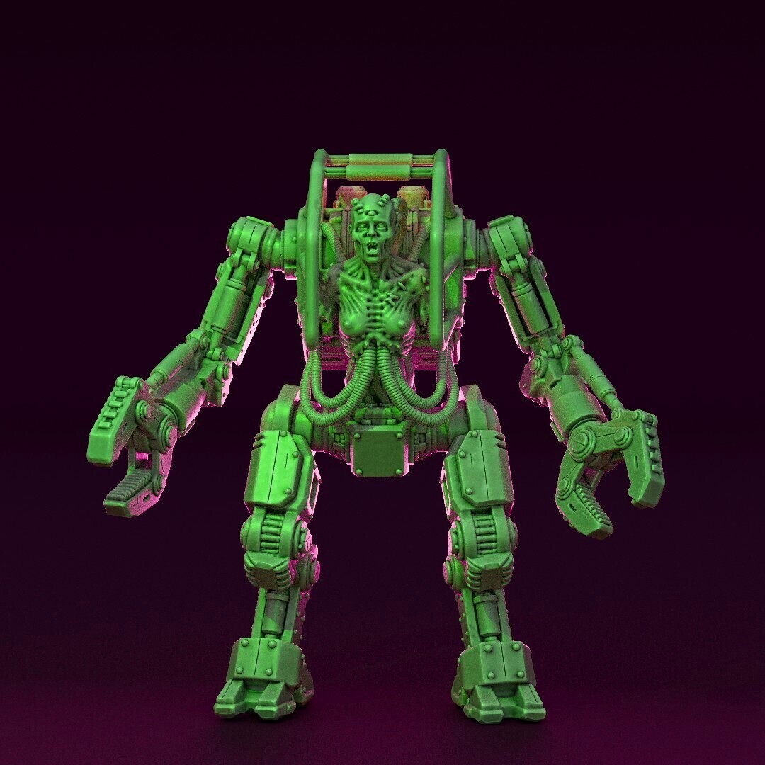 🎲 Brainjacked Cyborg Crawler 03 | 32mm Cyberpunk Sci-Fi NPC Miniature ...
