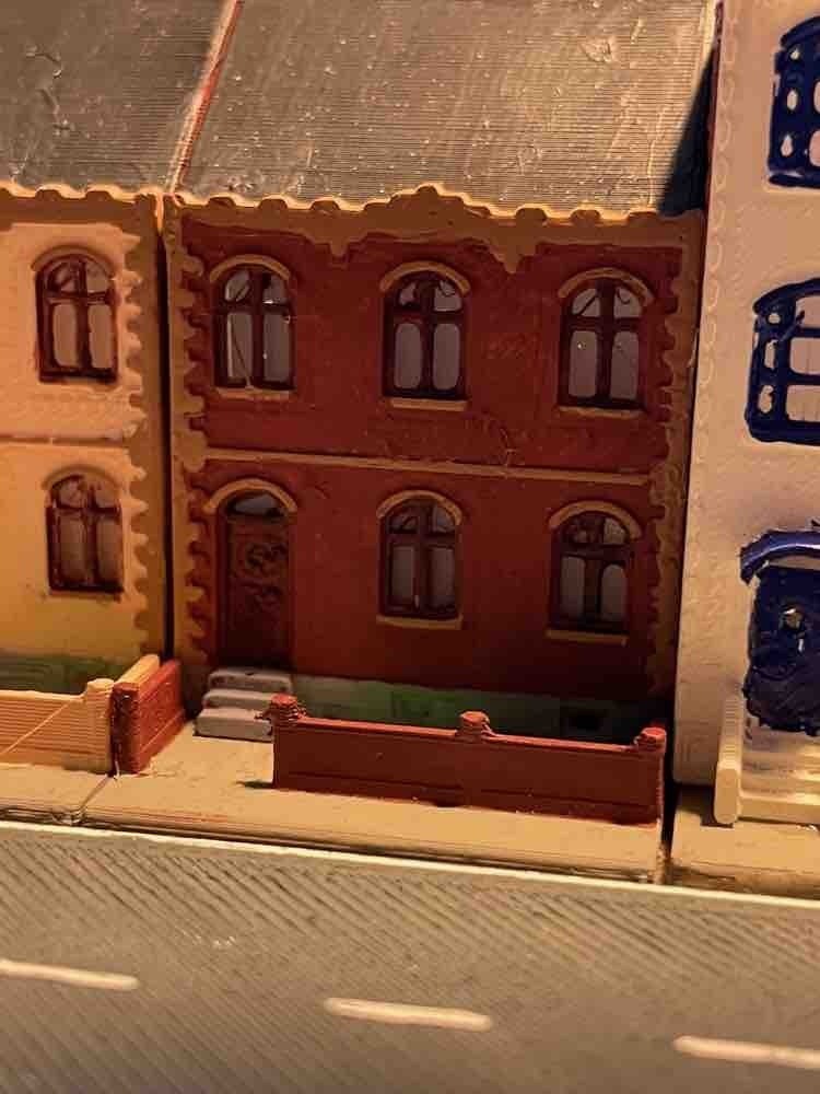 🏗️ Urban building 9 - town house (z-scale)・Free 3D File for ・Cults