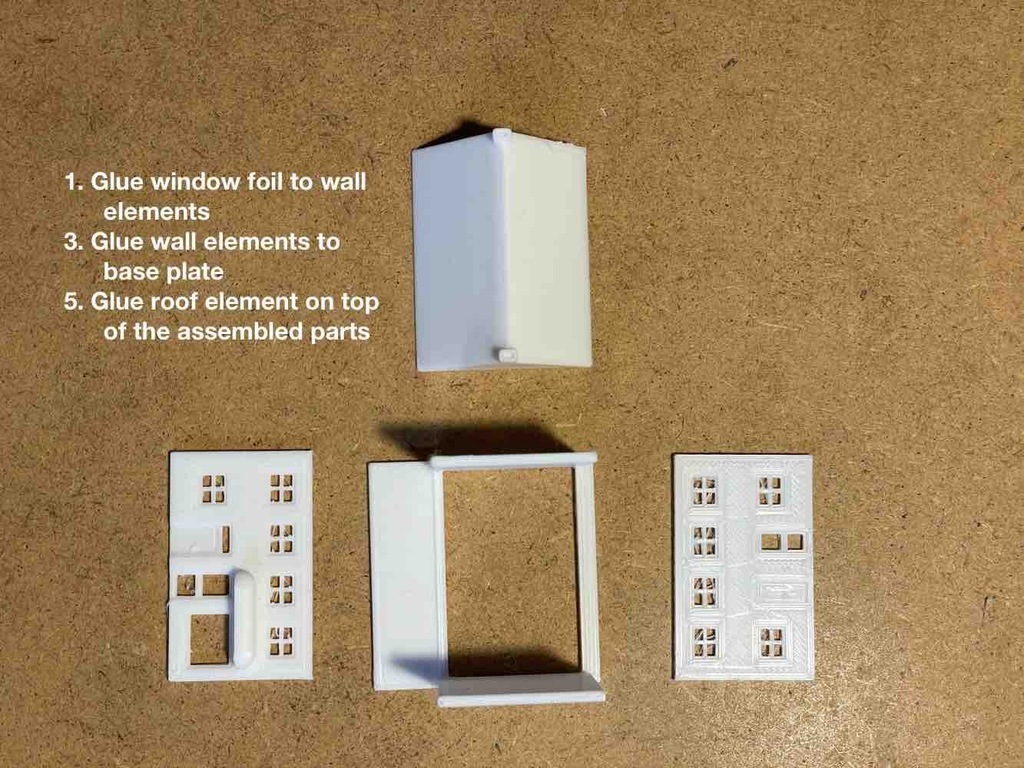 🏠 Village house 23 (typ A) - shop (z-scale)・Free 3D File for ・Cults