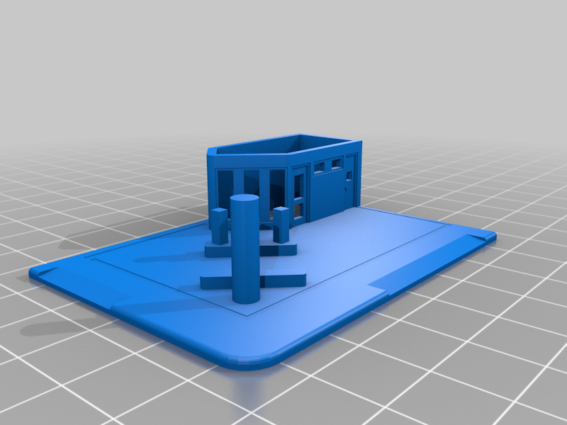 🚉 Gas station 3 (z-scale)・Free 3D File for ・Cults