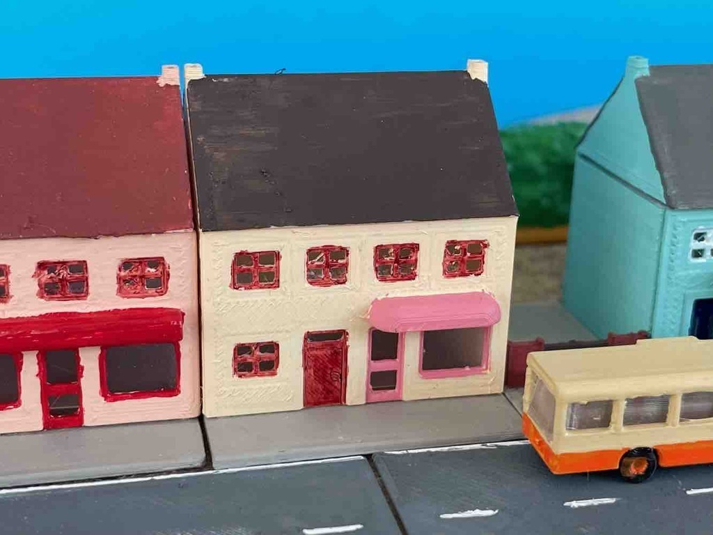 🏠 Village house 23 (typ A) - shop (z-scale)・Free 3D File for ・Cults