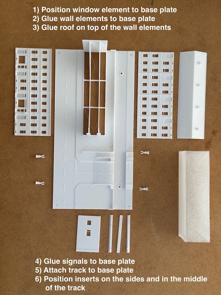 🏠 “z-slat“ 08 house and railroad crossing (z-scale)・Free 3D File for ・Cults