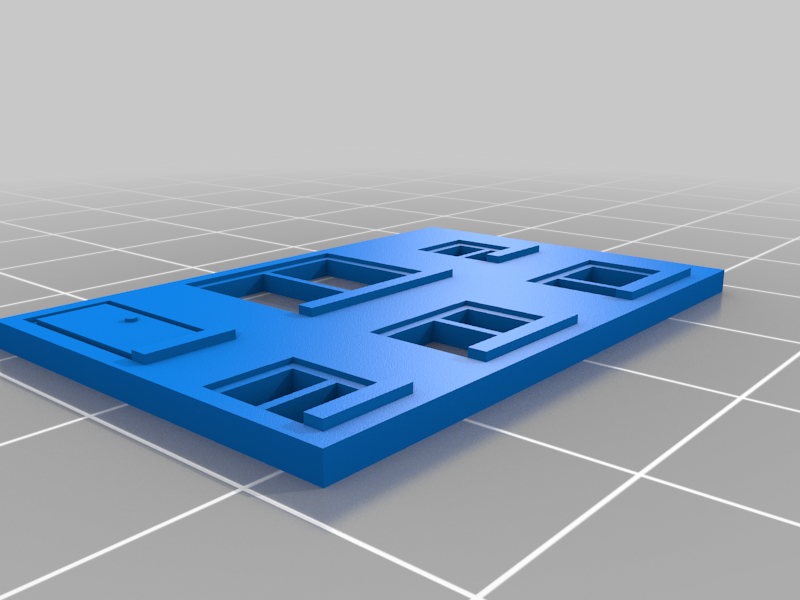 🏠 Terraced house 1b (z-scale)・Free 3D File for ・Cults