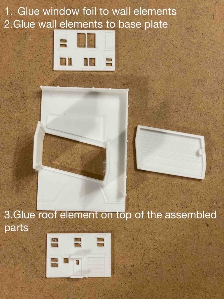 🏠 Terraced house 1d (z-scale)・Free 3D File for ・Cults