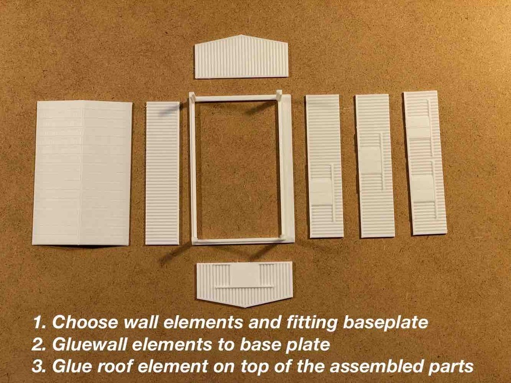 🏗️ Industrial shed 3 (z-scale)・Free 3D File for ・Cults