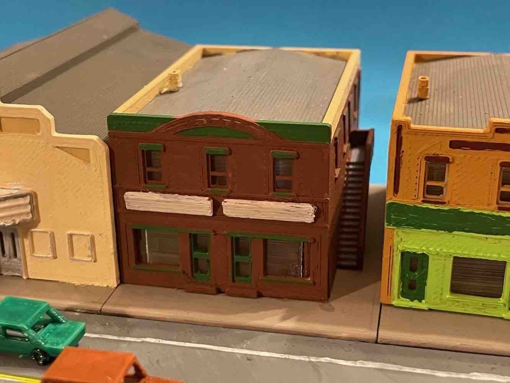 🏗️ Town building US 2 - shop (z-scale)・Free 3D File for ・Cults
