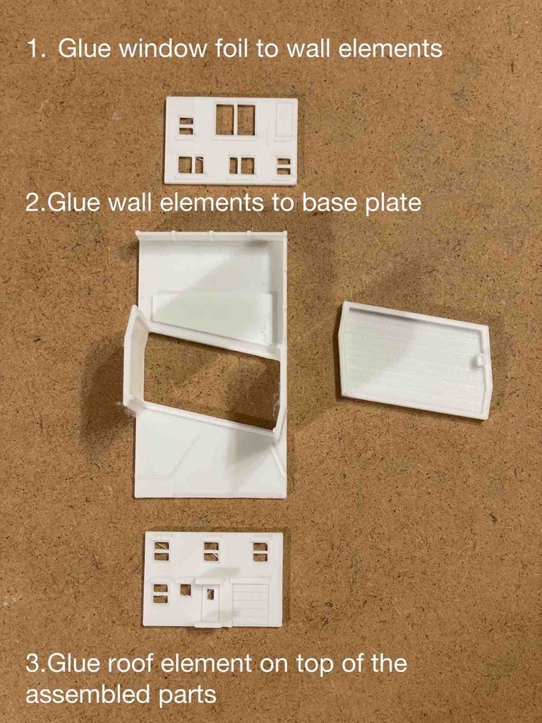 🏠 Terraced house 1b (z-scale)・Free 3D File for ・Cults