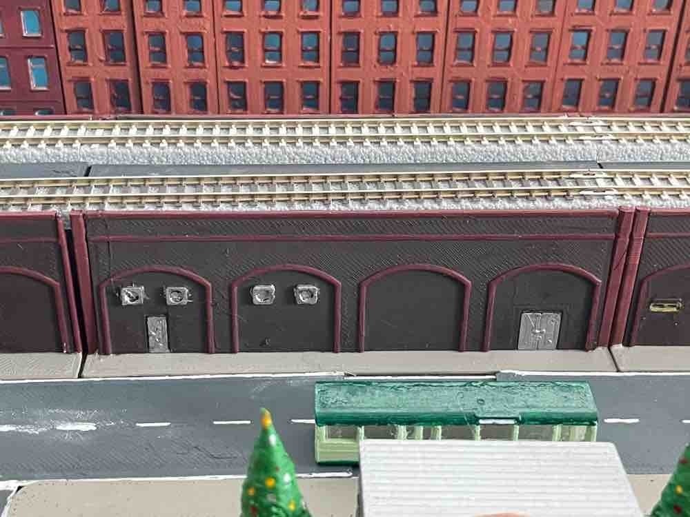 🛤️ Elevated railway track 4 - arcades with underground car park (z ...