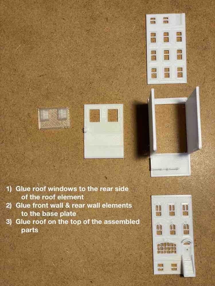 🏗️ Urban building 23 - Town house (z-scale)・Free 3D File for ・Cults