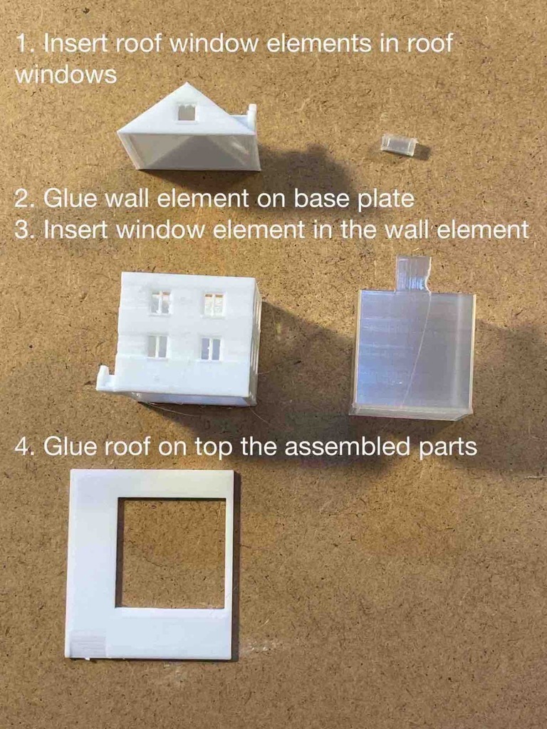 🏠 Village house 4 (z-scale)・Free 3D File for ・Cults