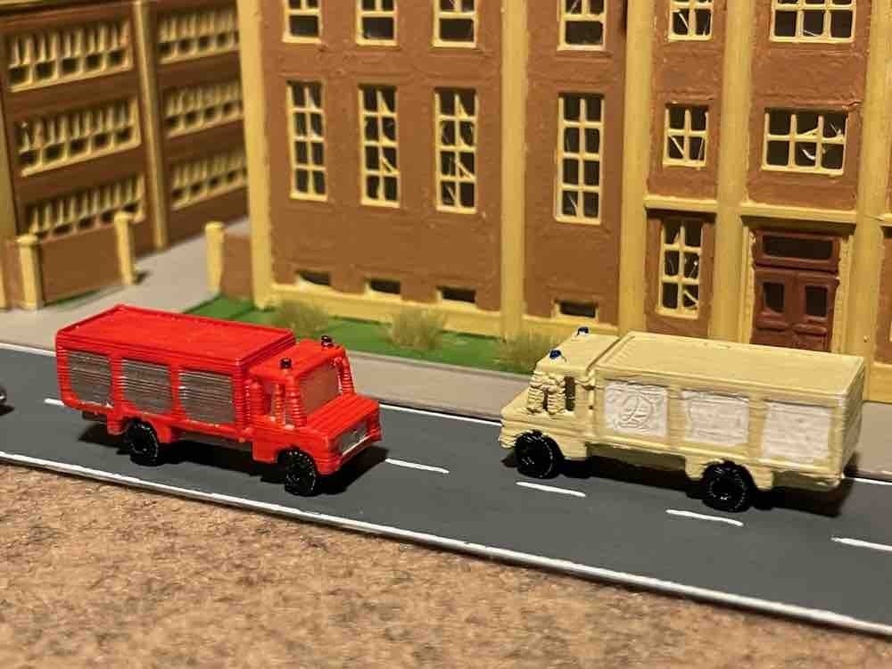 🔥 Fire engine 3 - rescue vehicle (z-scale)・Free 3D File for ・Cults