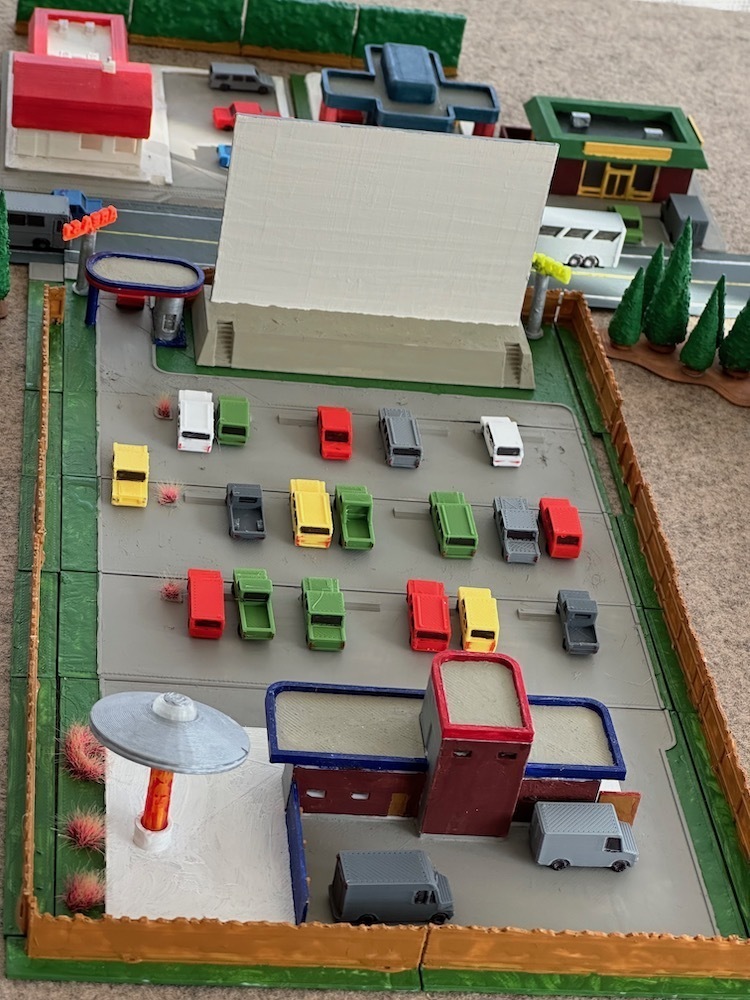 🎦 Drive-in cinema (1/2) (z-scale)・Free 3D File for ・Cults