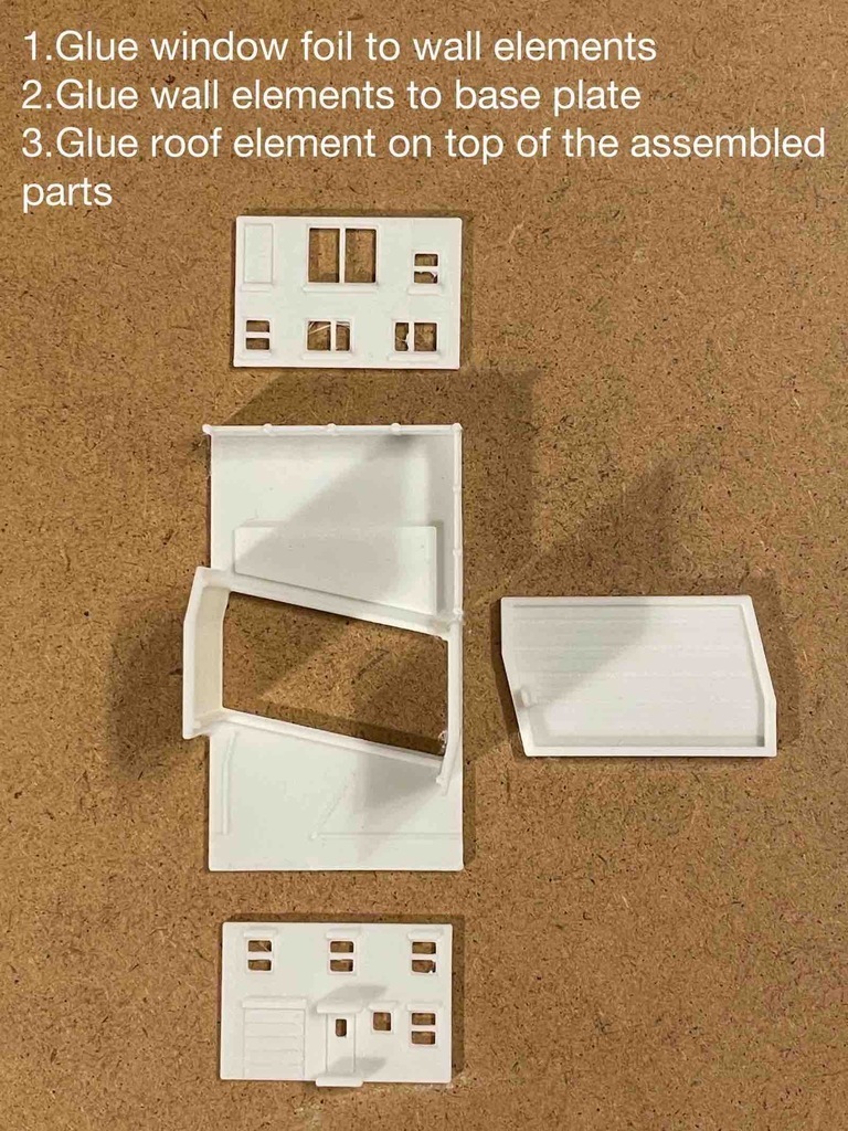 🏠 Terraced house 1c (z-scale)・Free 3D File for ・Cults