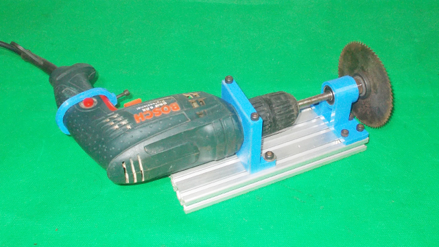 🪚 067-Homemade Mini Saw Table Drill DIY Circular Drills Motor Chuck ...