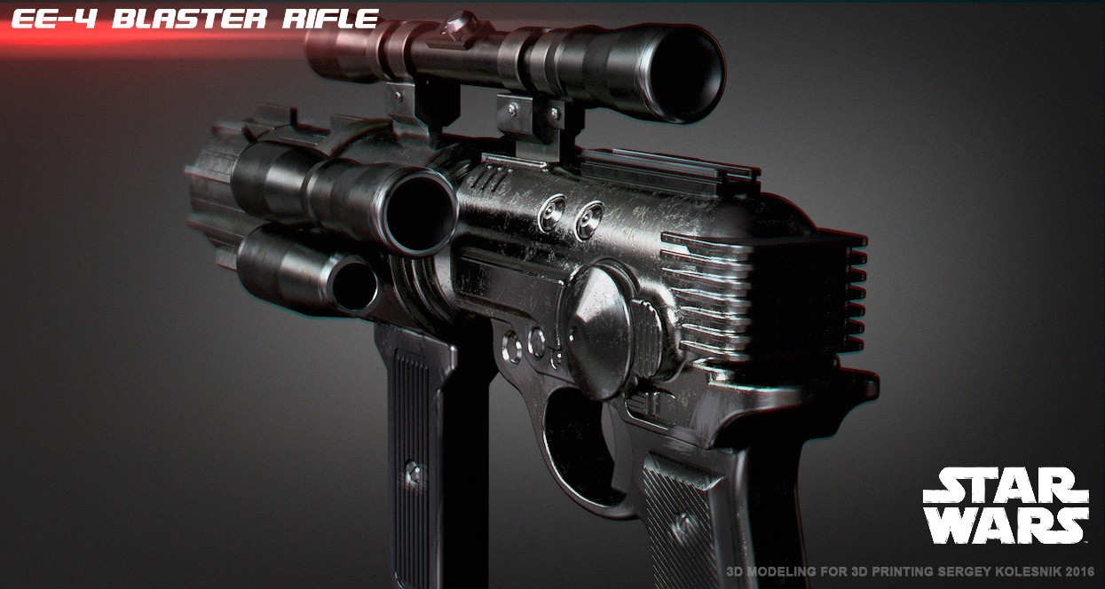 🦸 EE-4 blaster rifle・ STL File for ・Cults