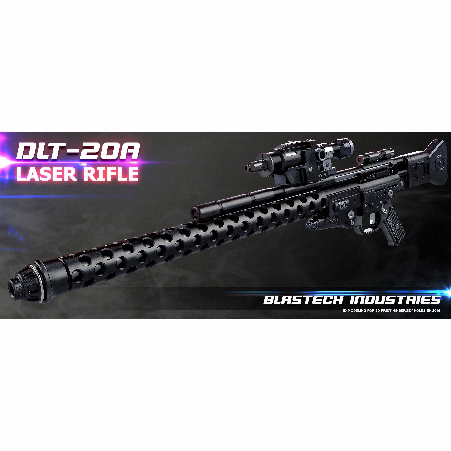 🔫 DLT-20A laser rifle・ STL File for ・Cults