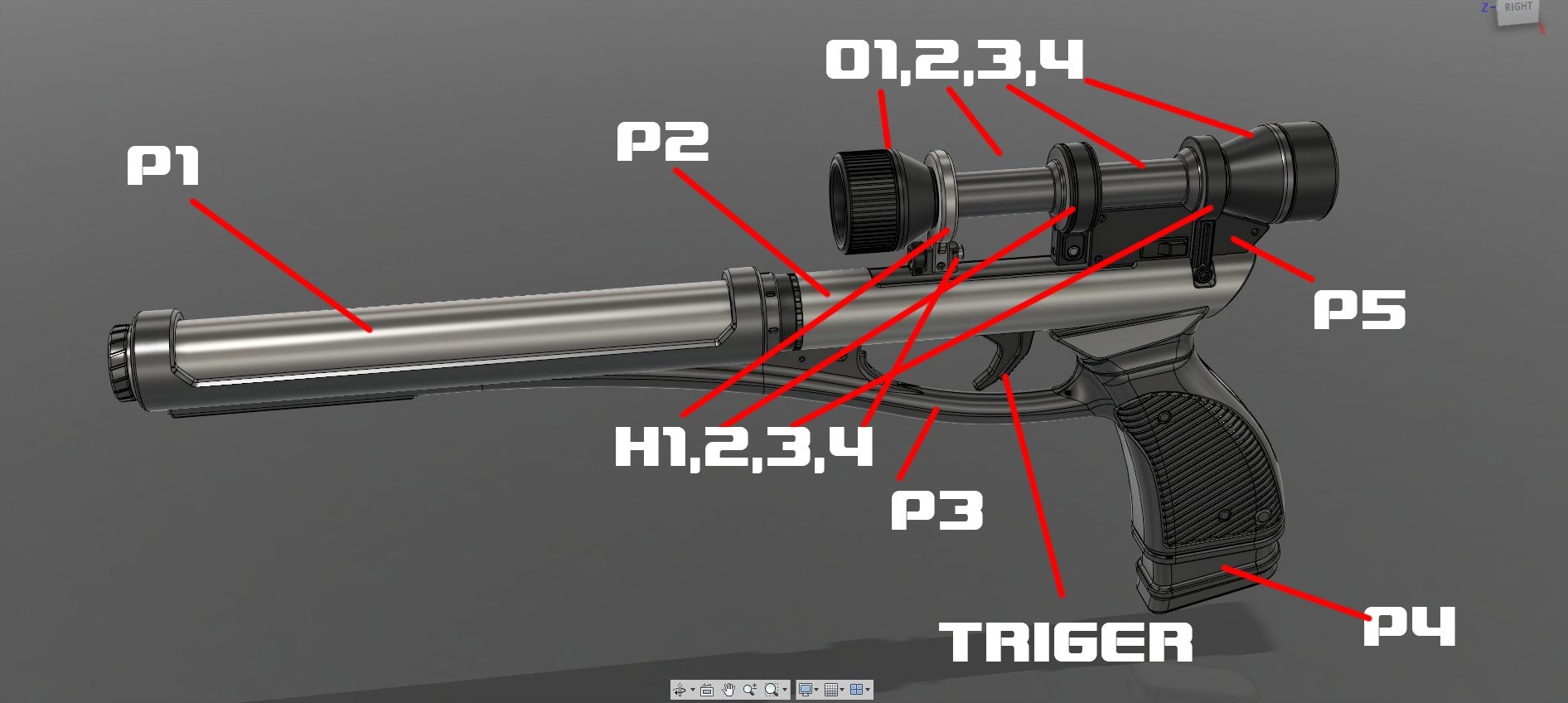 Archivo STL LL-30 blaster pistol 🔫 ・Diseño de impresora 3D para ...