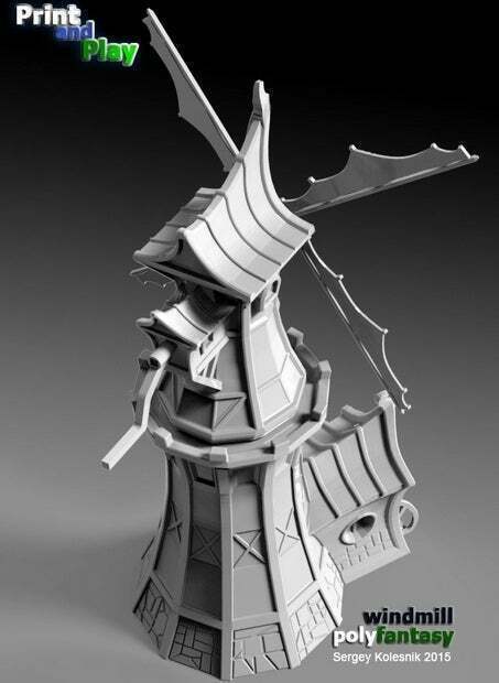 Free STL file Fantasy windmill 🧸 ・3D print design to download・Cults