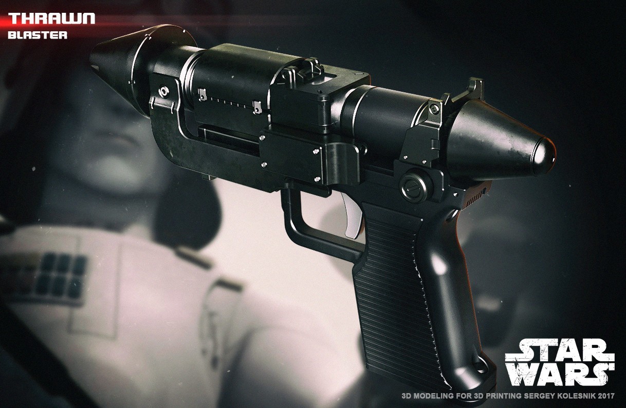 🦸 Thrawn blaster・ STL File for ・Cults