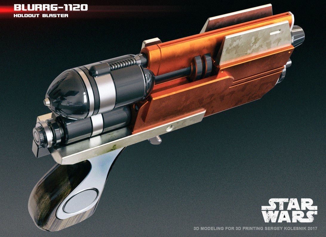 STL file Blurrg-1120 holdout blaster 🦸 ・3D printer model to download・Cults