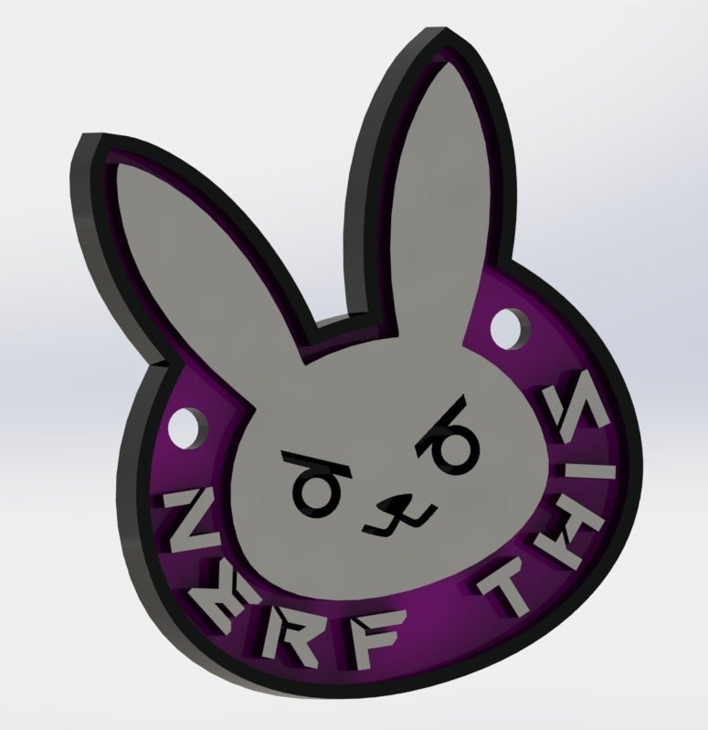 Free STL file Overwatch D-Va Rabbit keychain 🐇 ・3D printable design to ...