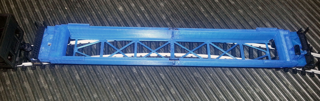 🚗 HO Scale Well Car In Two Main Parts.・Free 3D File for ・Cults