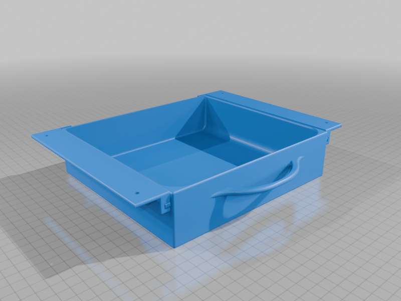 🎲 Simple Under-Desk Drawer・Free 3D File for ・Cults