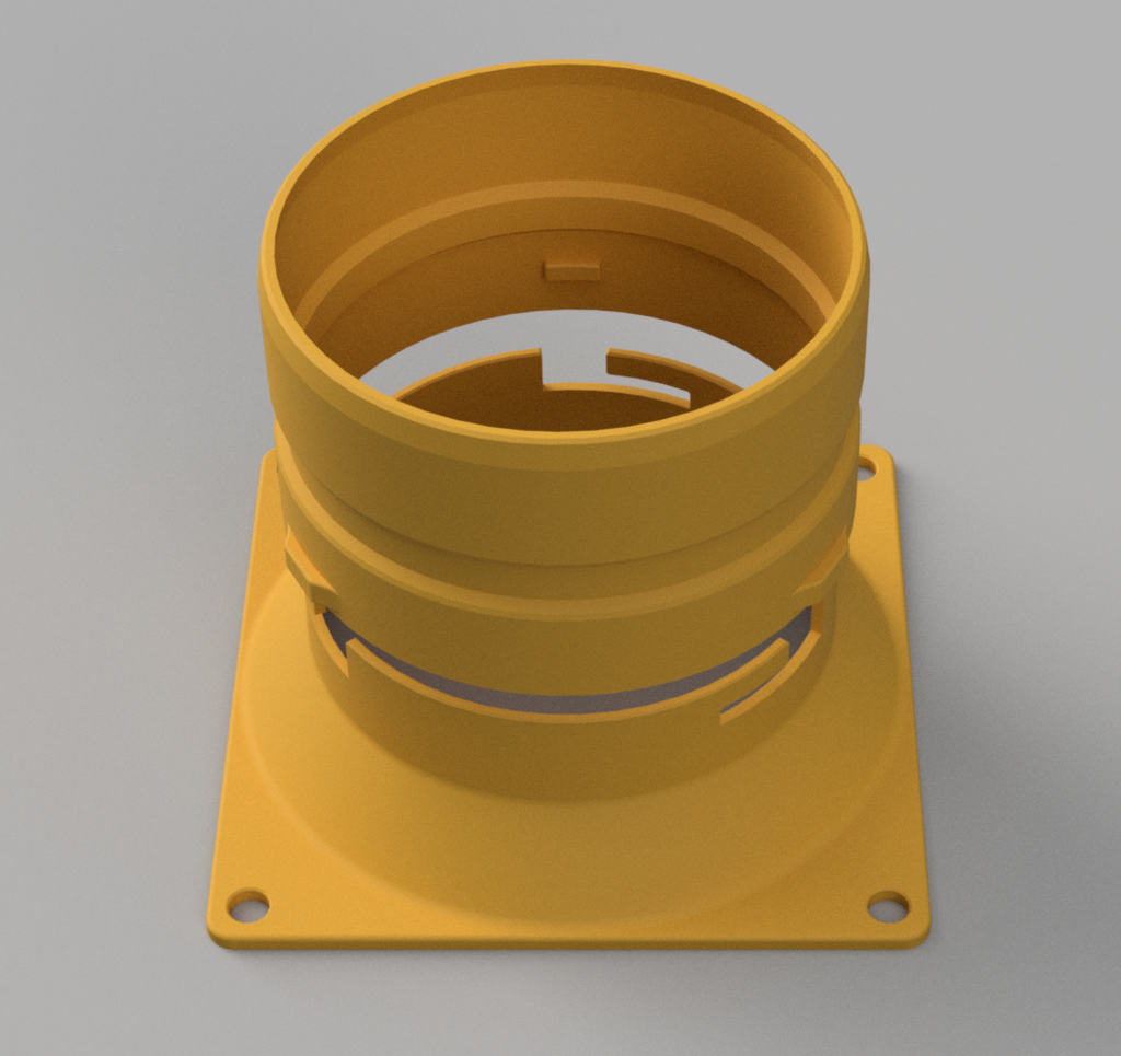 🔒 140/120mm fan to 100mm duct with twist lock connection・Free 3D File ...