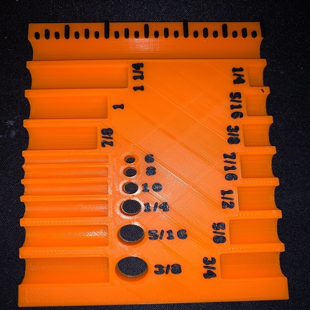 📏 Screw Sorter for Standard American screw sizes・Free 3D File for ・Cults