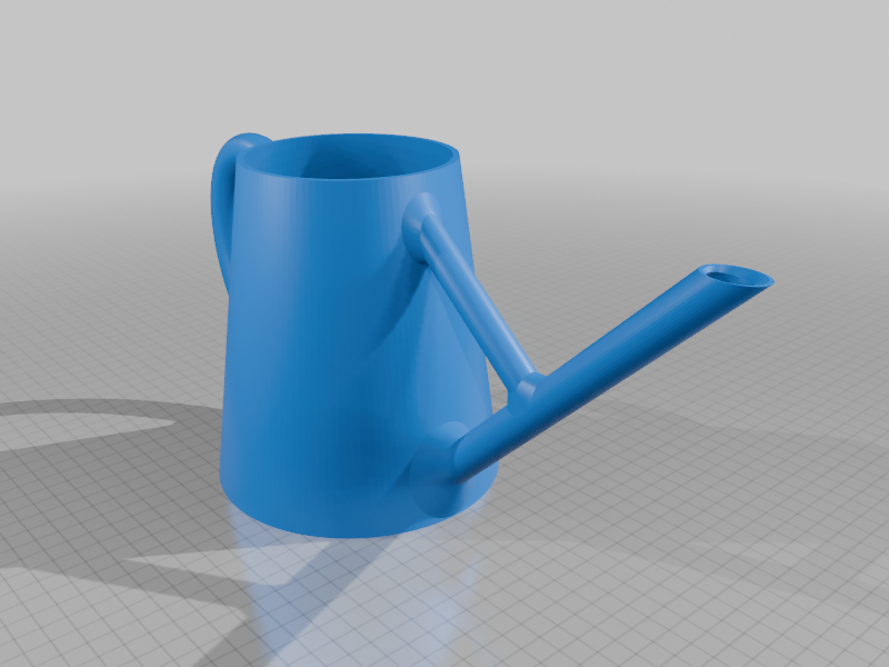 💧 Minimalist Watering Can – 3D Printable・Free 3D File for ・Cults