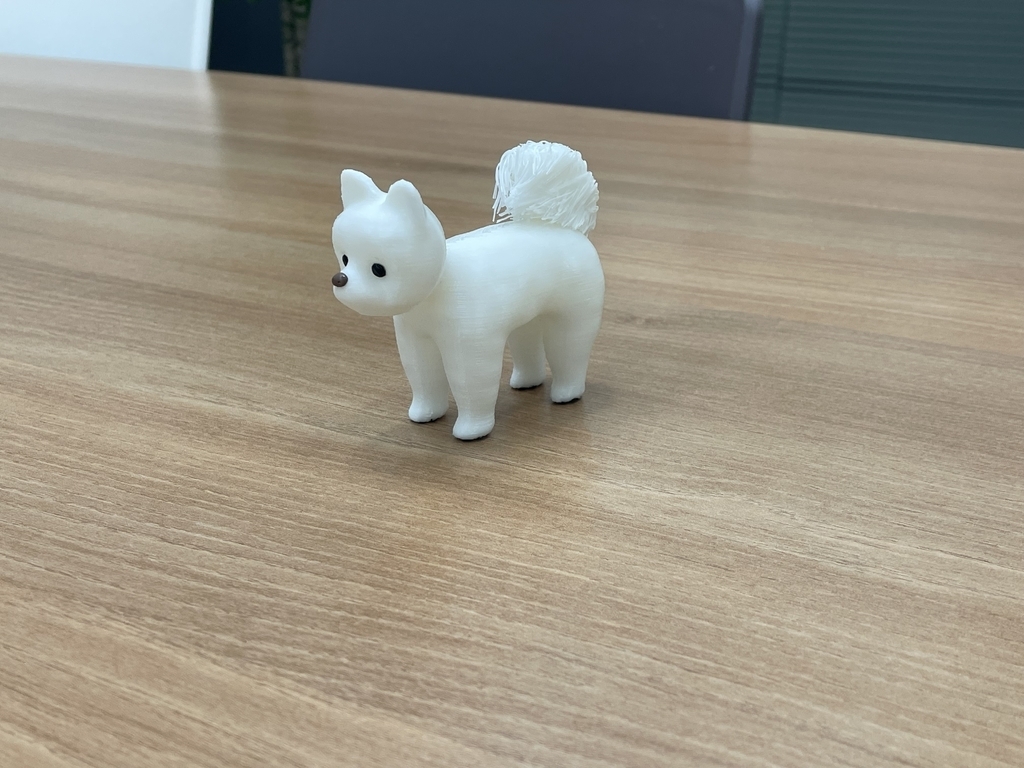 🐕 Pomeranian with hairy tail・Free 3D File for ・Cults