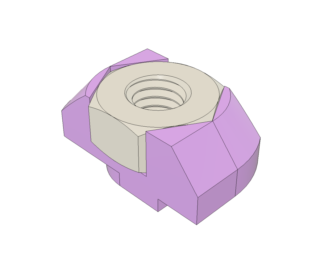 🔩 T-nut M3 drop-in rotating T-Slot 5mm・Free 3D File for ・Cults