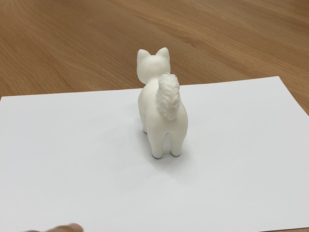 🐕 Pomeranian with hairy tail・Free 3D File for ・Cults