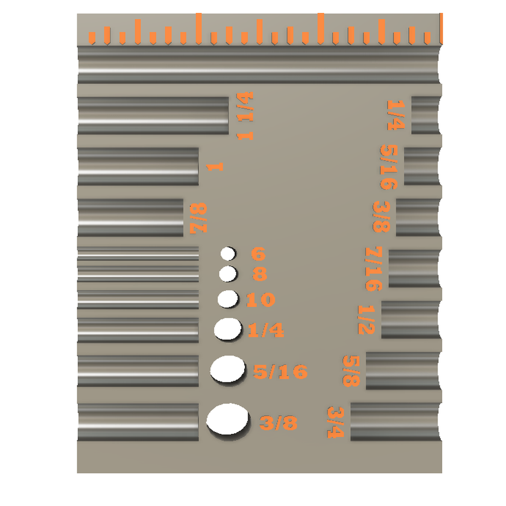 📏 Screw Sorter for Standard American screw sizes・Free 3D File for ・Cults