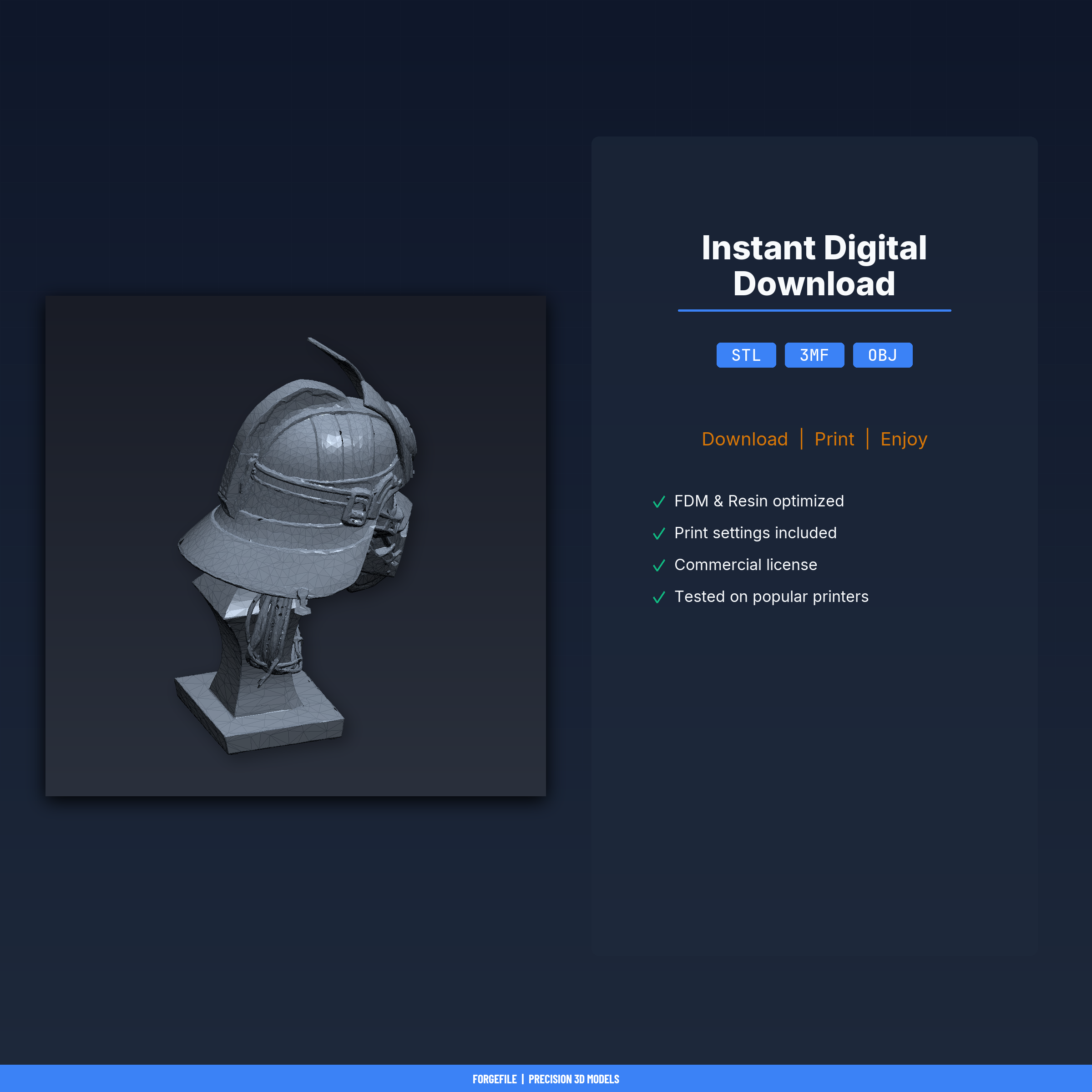 🗡️ Cyberpunk Samurai Half Mask - 3D Printable STL File・ 3D File for 3D ...