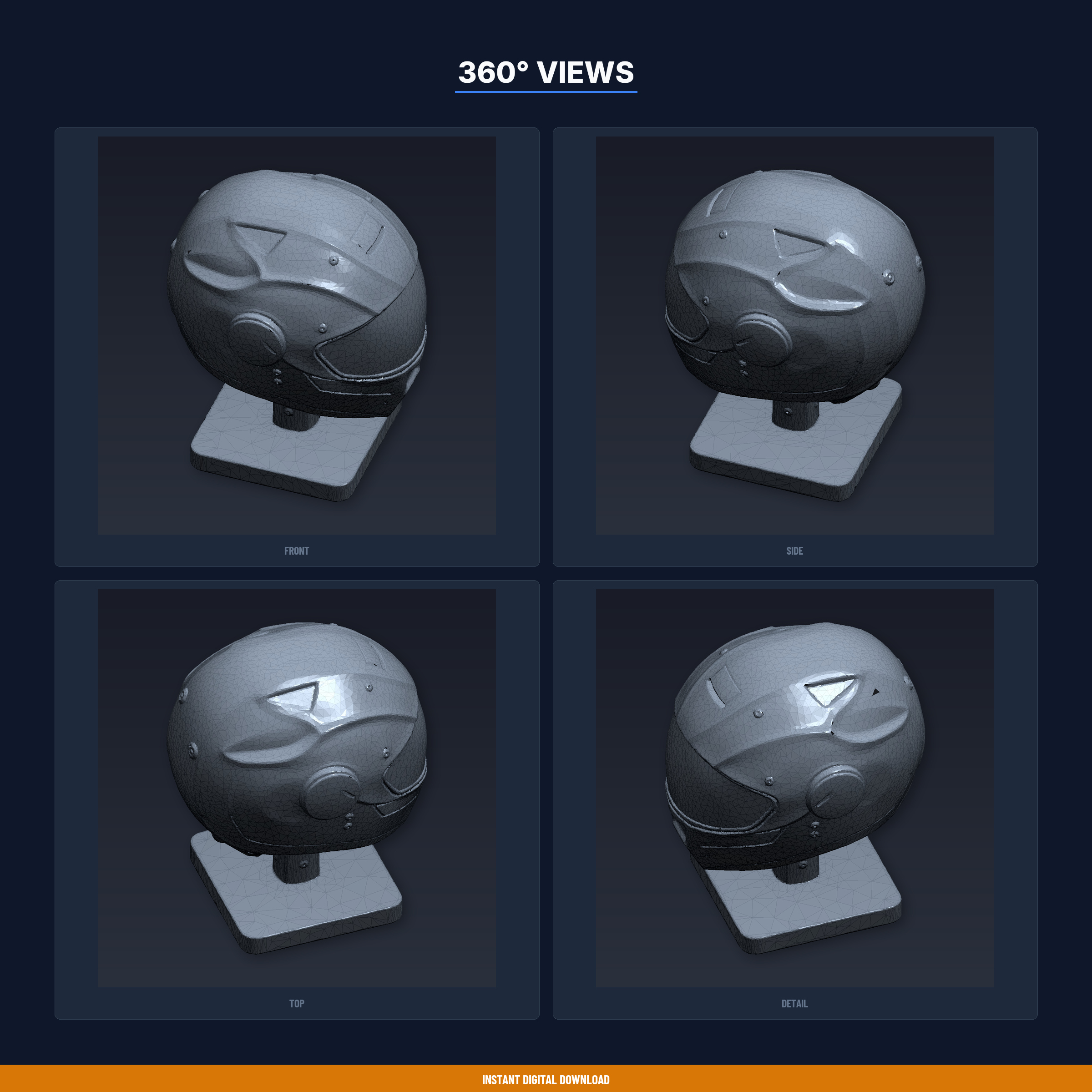 🪖 Cyberpunk Helmet Display - 3D Printable STL File・ 3D File for 3D ...