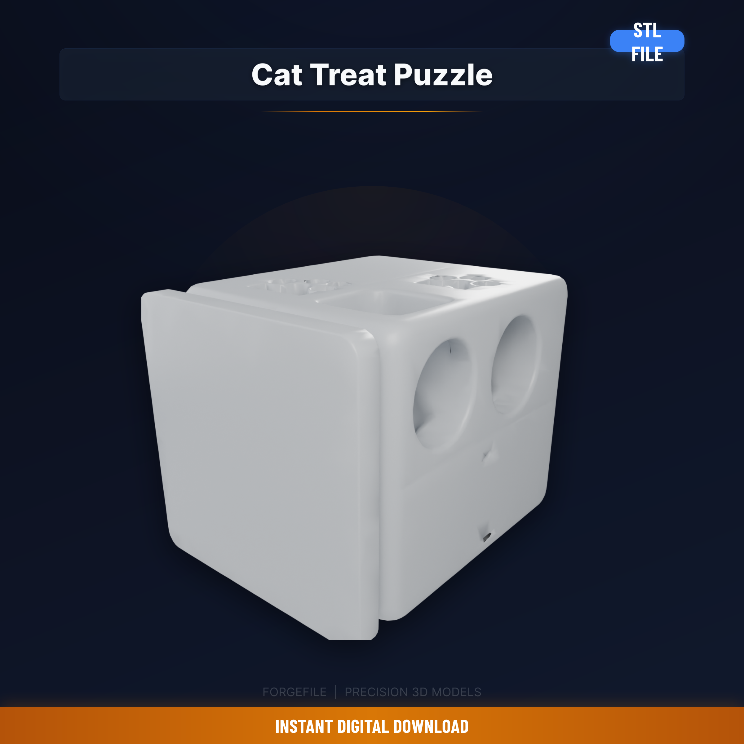 🐱 Interactive Cat Treat Puzzle Box, Sliding Compartments, - 3D ...