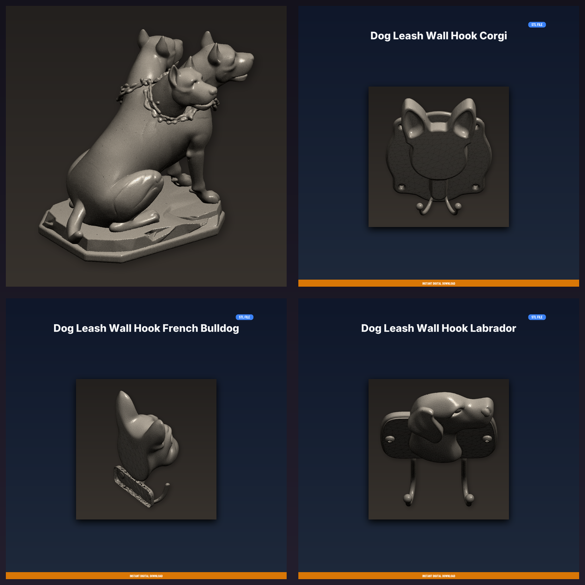 🐕 Dog Accessories Collection — 6-Model STL Bundle | 3D Printable・ 3D ...