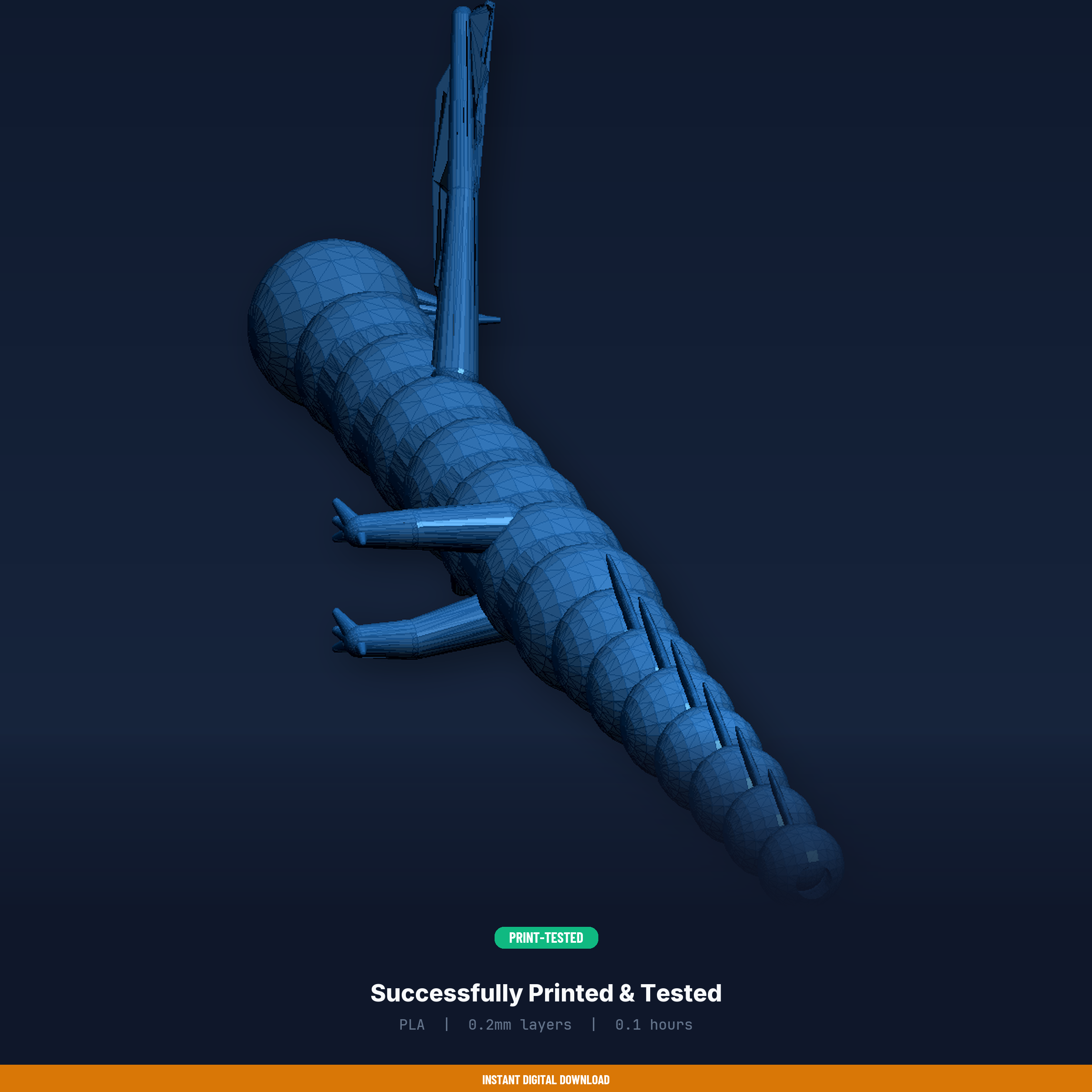 🦅 Articulated Phoenix, Print in Place, Ball Socket Joints, - 3D ...